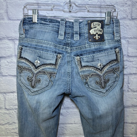 Rock Revival | Jeans | Rock Revival Jeans Mens 3 Blue Distressed Harmon ...